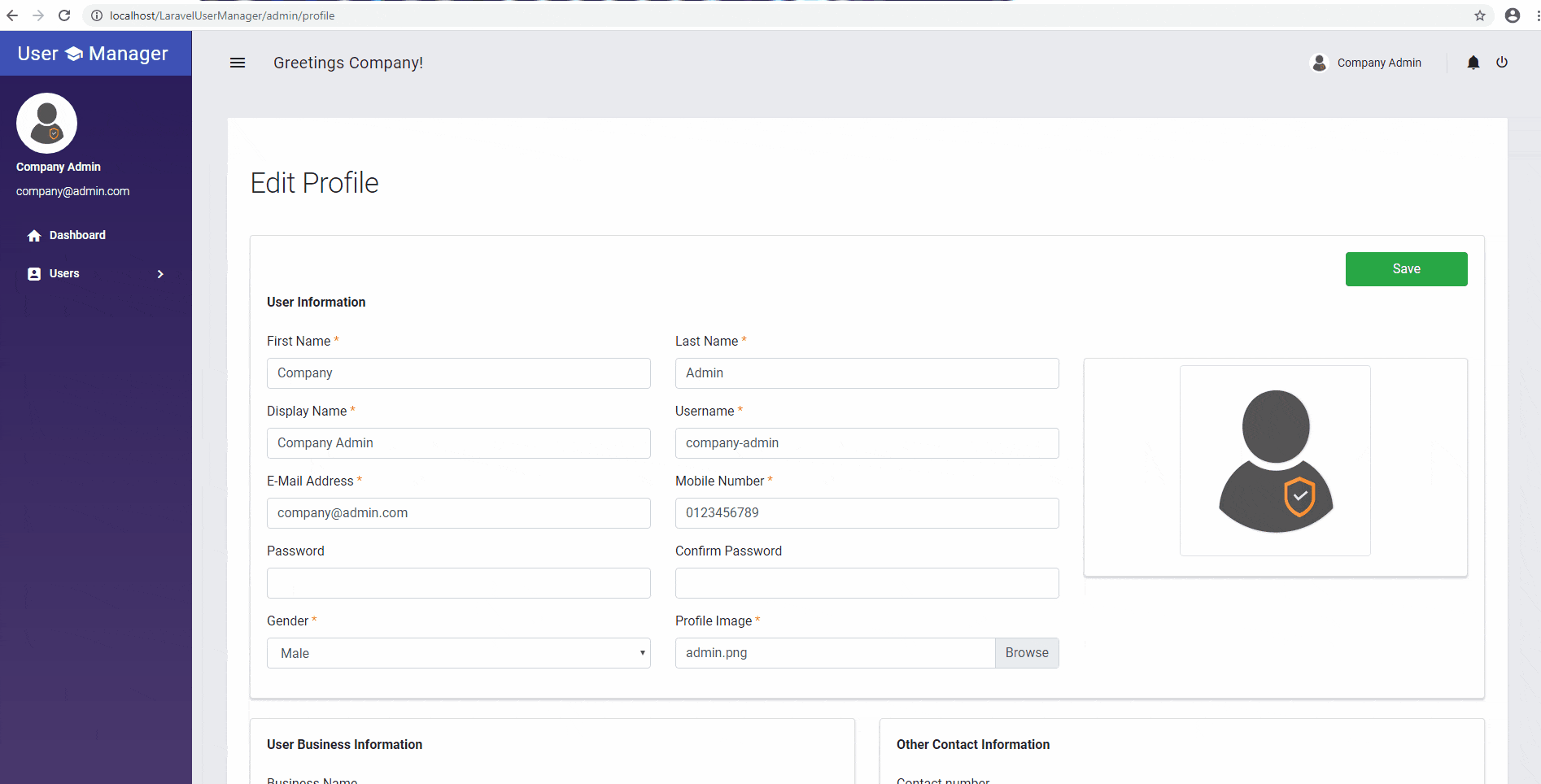 Laravel User Manager - Documentation
